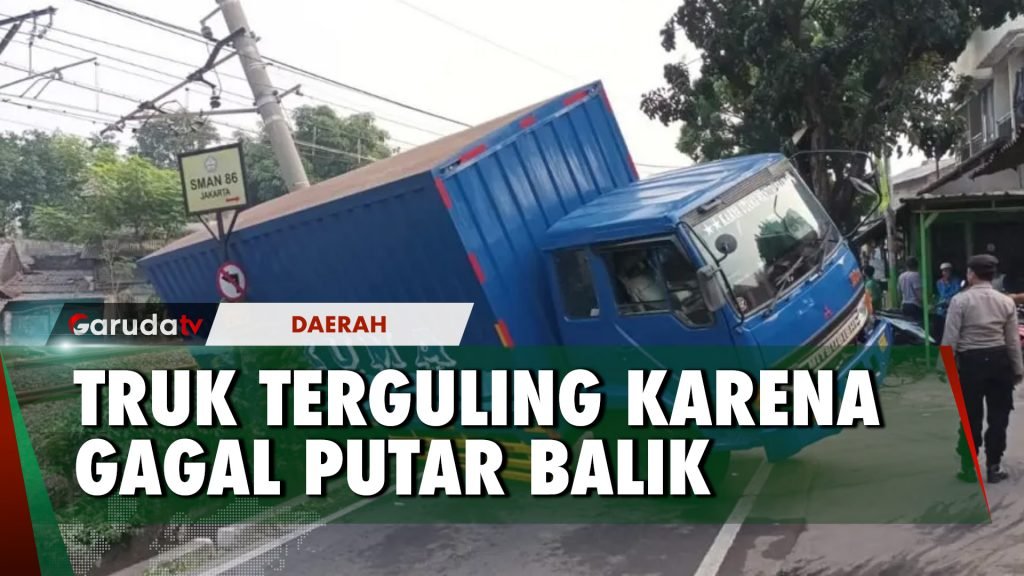 Perjalanan KRL Terganggu Imbas Dari Truk Tabrak Tiang Listrik – GARUDA TV