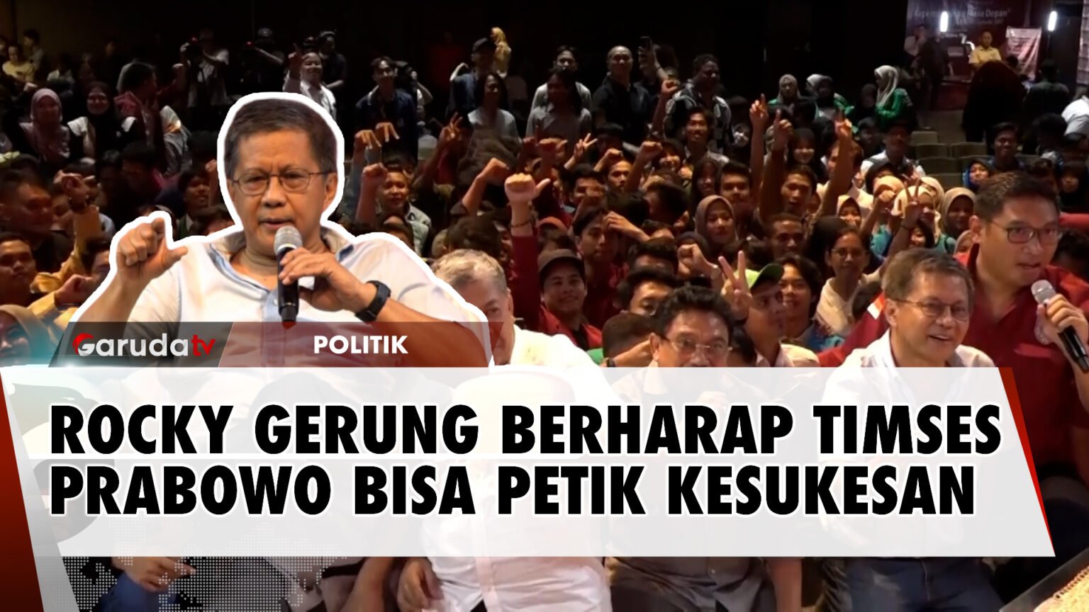 Dianggap Jadi Tim Sukses Prabowo, Ini Tanggapan Rocky Gerung – GARUDA TV