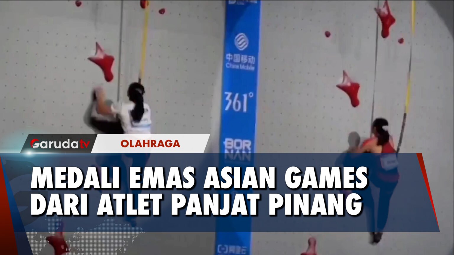 BANGGA! Atlet Panjat Tebing Asal Bali Berhasil Raih Medali Emas Asian Games – GARUDA TV