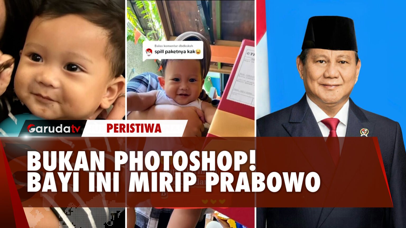 Heboh! Wajah Bayi Ini Disebut Mirip Prabowo Subianto – GARUDA TV