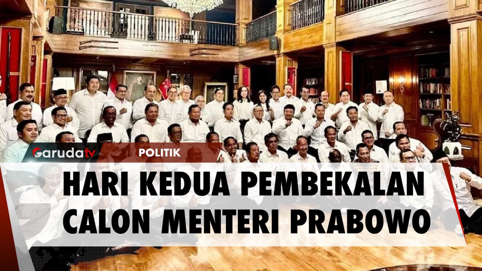 Momen Hari Kedua Pembekalan Para Calon Menteri dari Prabowo Subianto ...